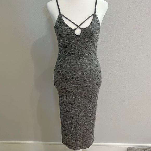 Mind Code | Dresses | Mind Code Grey Jersey Dress | Poshmark